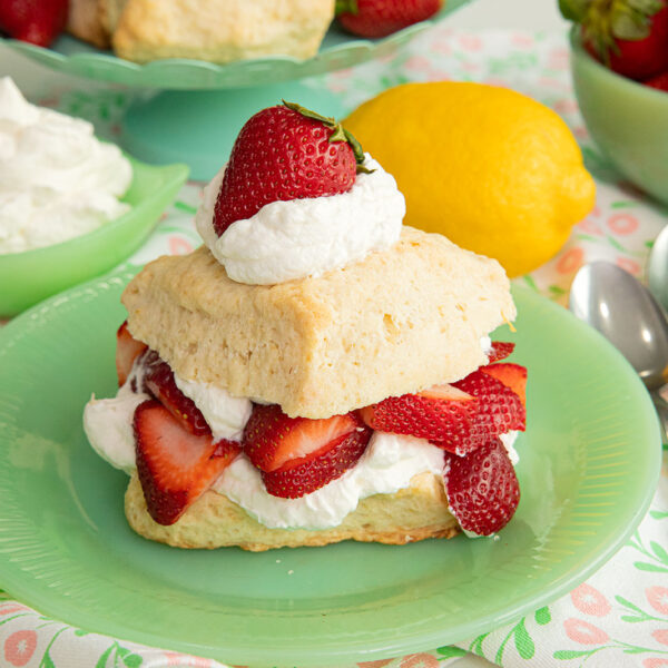 Lemon Strawberry Shortcake - The Kitchen Magpie