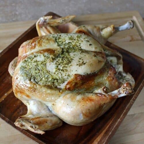 Lemon Cilantro Roast Chicken Recipe - The Kitchen Magpie