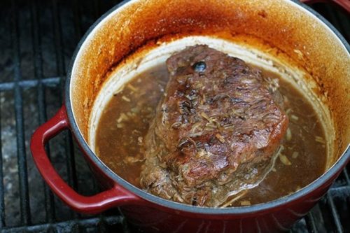 Roast Beef on the Barbeque - The Kitchen Magpie