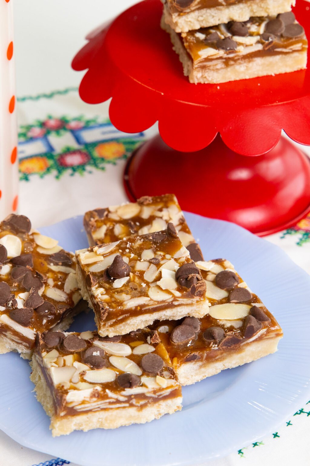 Almond Crunch Toffee Bars - The Kitchen Magpie