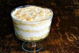 Malibu Rum Cake Trifle - The Kitchen Magpie