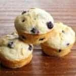 White Chocolate Saskatoon Muffins- The Kitchen Magpie