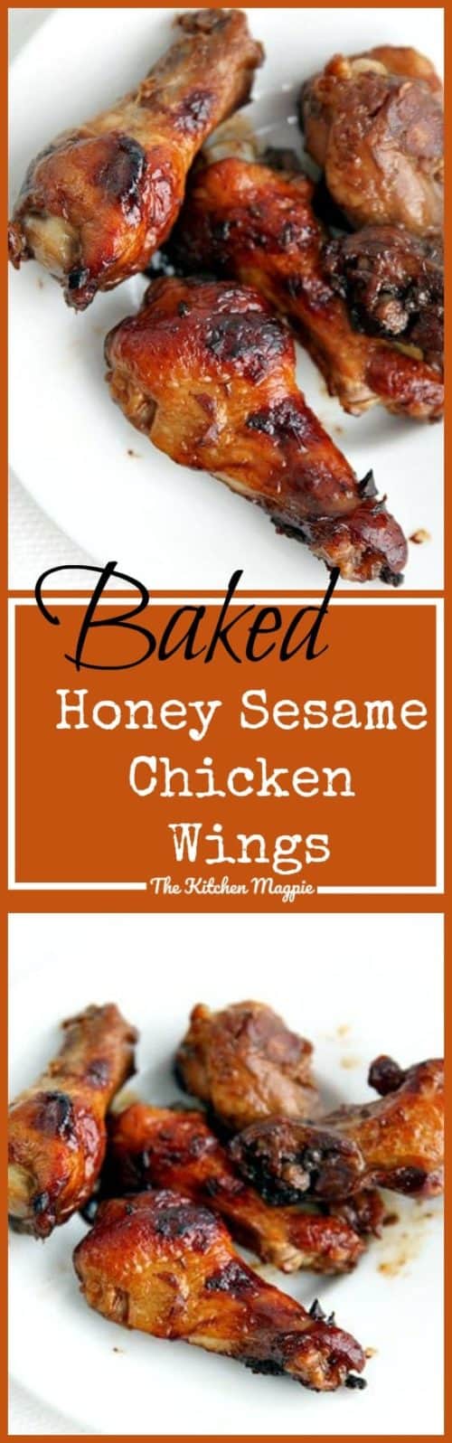 Baked Honey Sesame Chicken Wings - The Kitchen Magpie