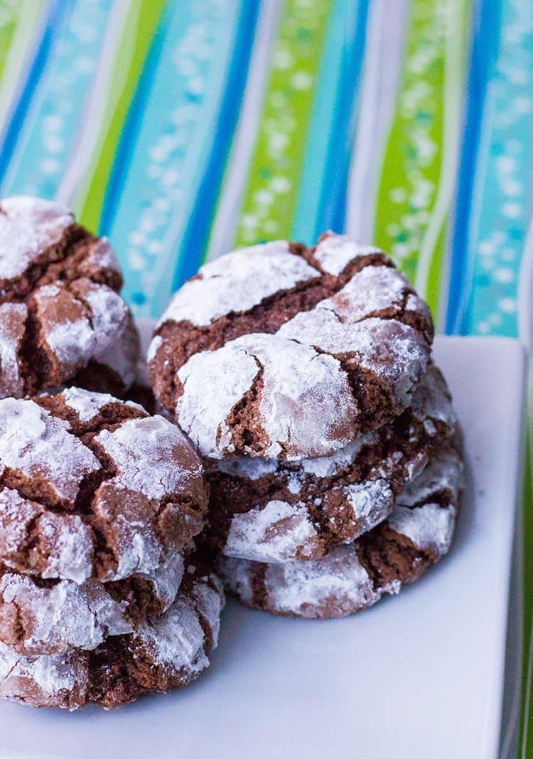 Classic Chocolate Crinkle Cookies Recipe - The Kitchen Magpie
