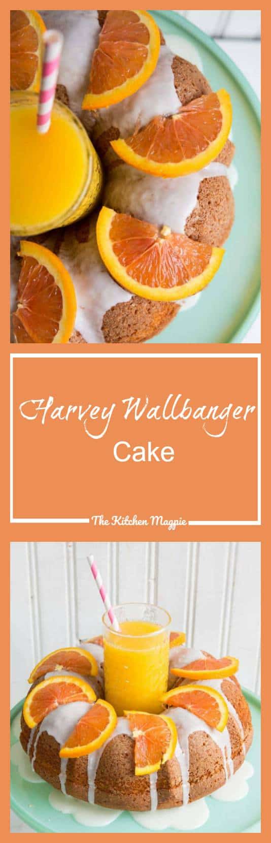 Harvey Wallbanger Cake - The Kitchen Magpie