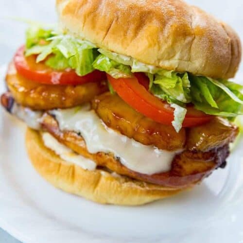 Copy Cat Red Robin's Teriyaki Chicken Burger - The Kitchen Magpie
