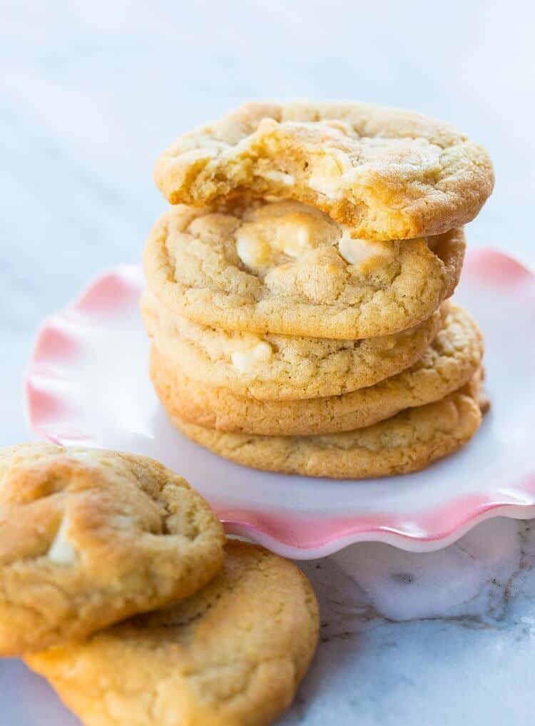 Thick & Chewy White Chocolate Chip Macadamia Nut Cookies - The Kitchen ...