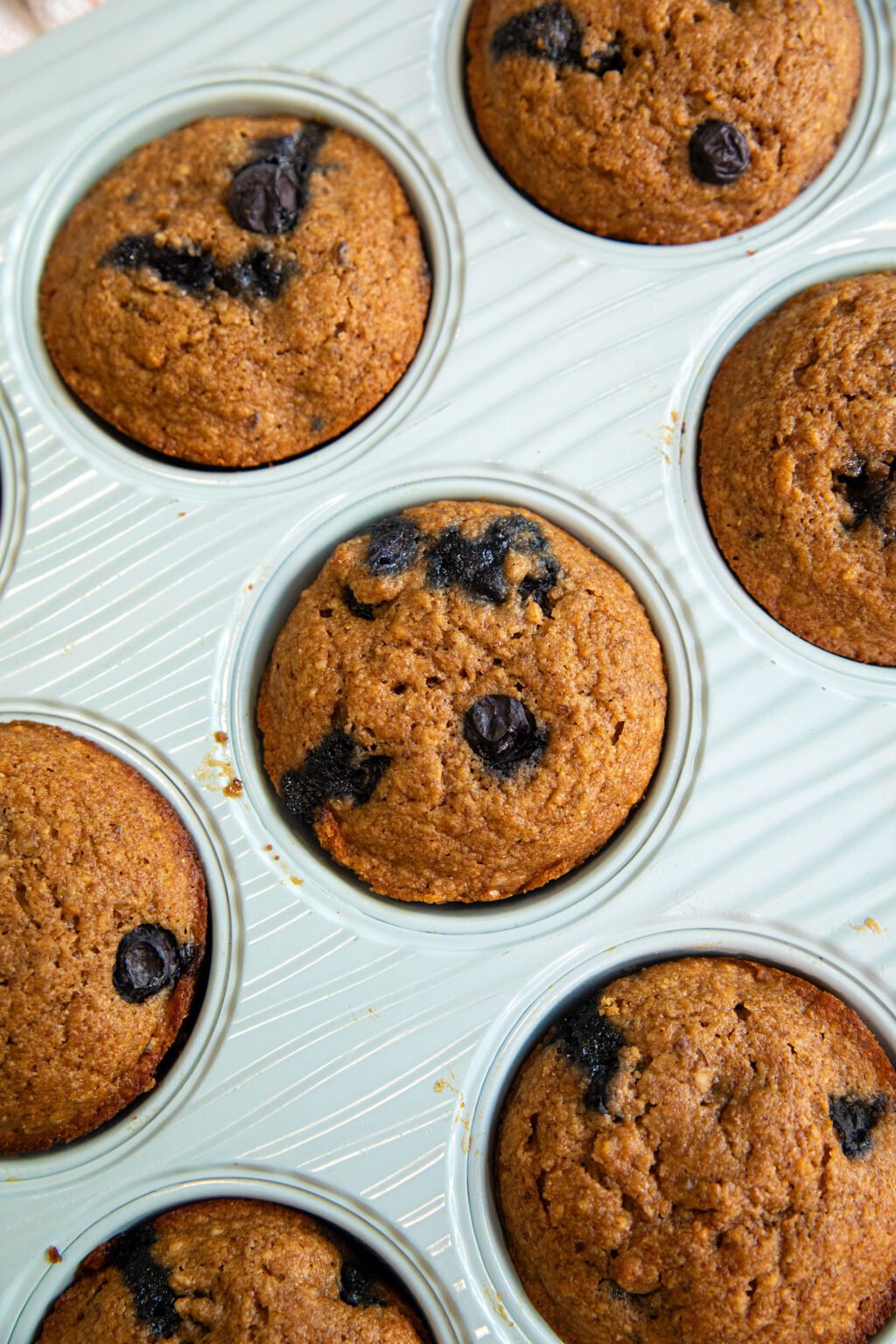 Nine Grain Blueberry Muffins - The Kitchen Magpie