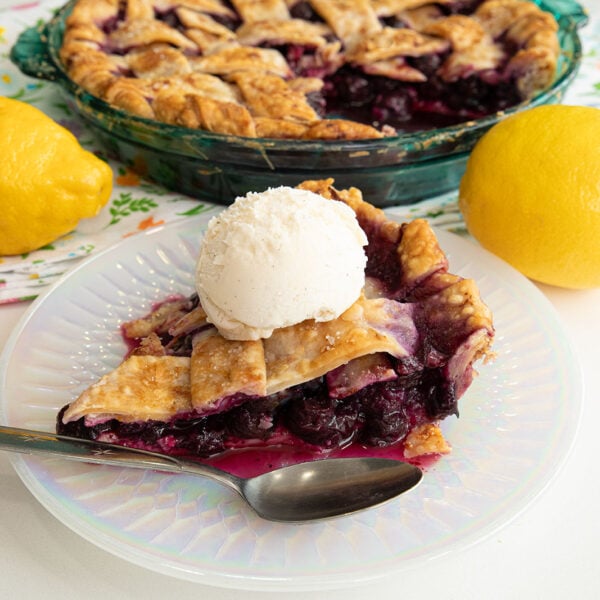 Blueberry Lemon Pie - The Kitchen Magpie
