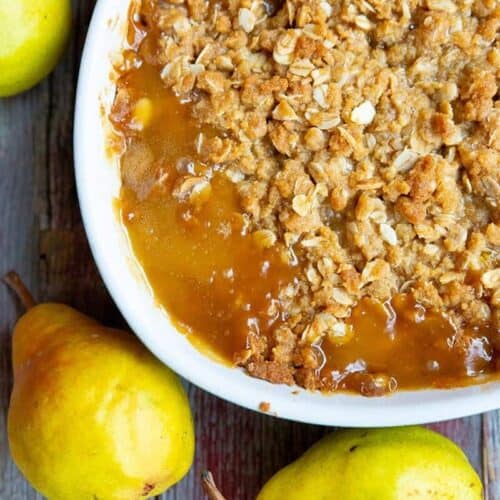 Pear Crisp Recipe - The Kitchen Magpie
