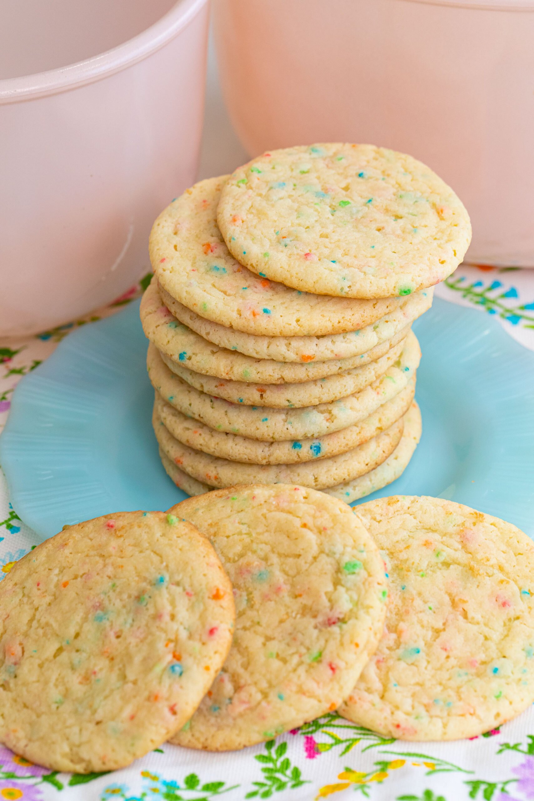 Rainbow Bit Cake Mix Cookies - The Kitchen Magpie