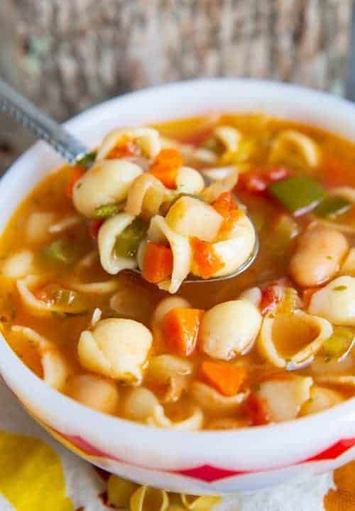 Classic Homemade Minestrone Soup Recipe - The Kitchen Magpie