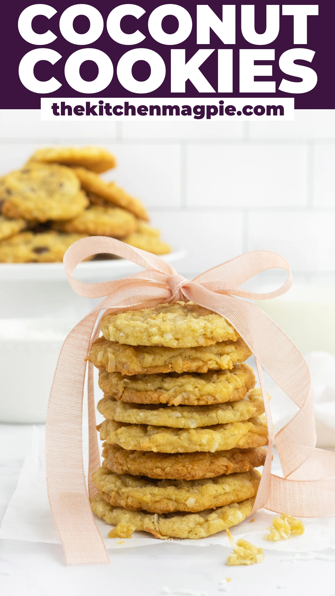 Coconut Cookies - The Kitchen Magpie