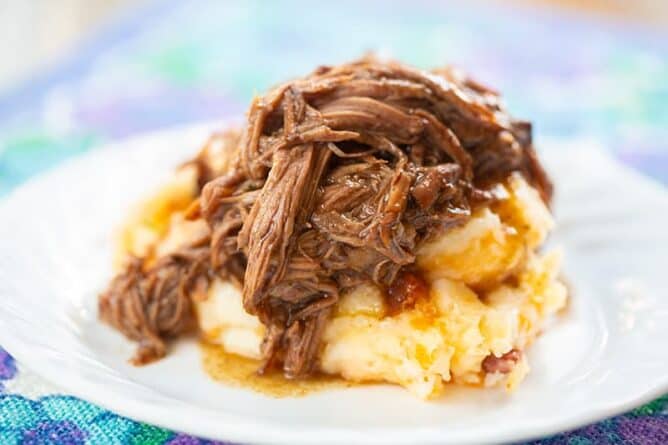 Fast and Delicious 3 Ingredient Shredded Beef - The Kitchen Magpie