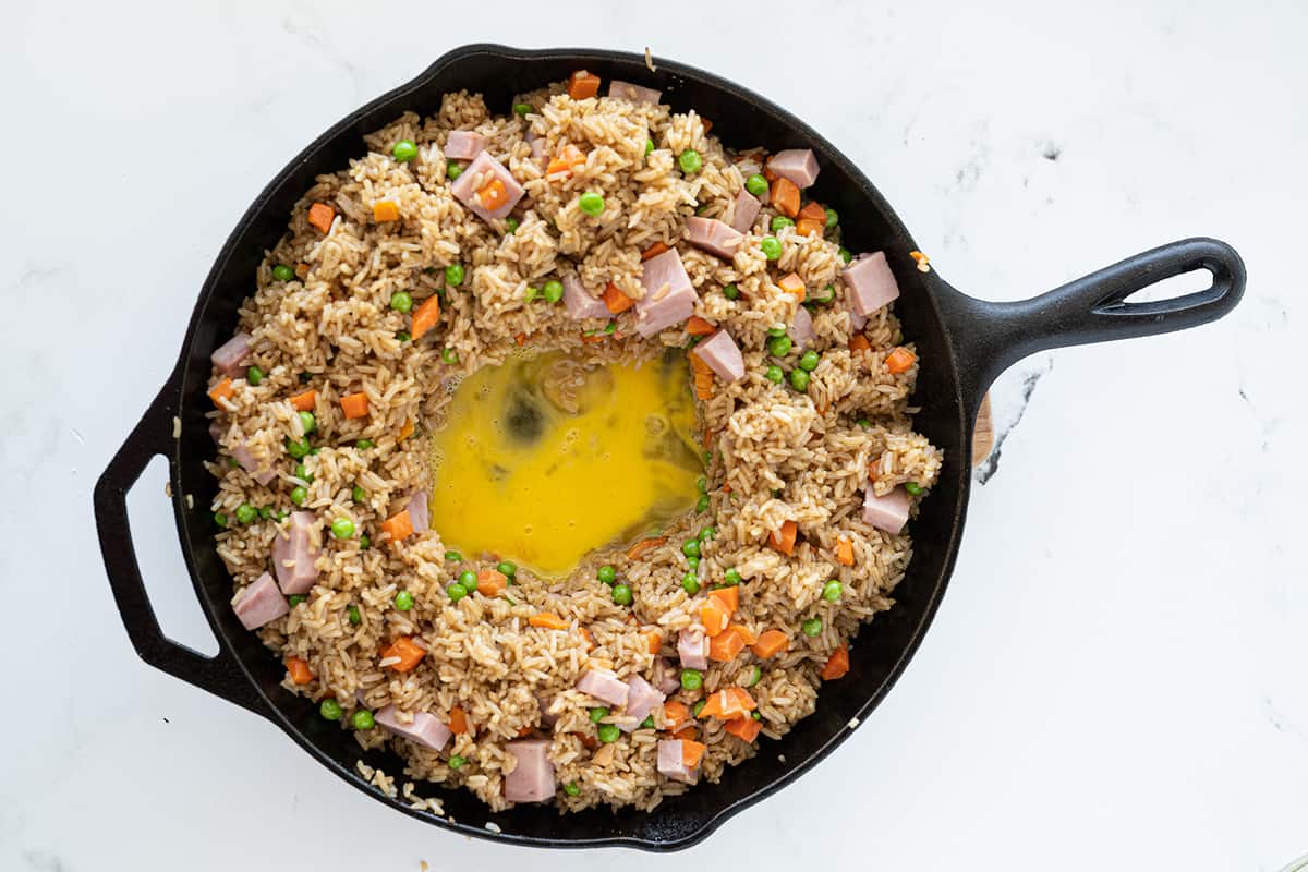 Ham Fried Rice - The Kitchen Magpie