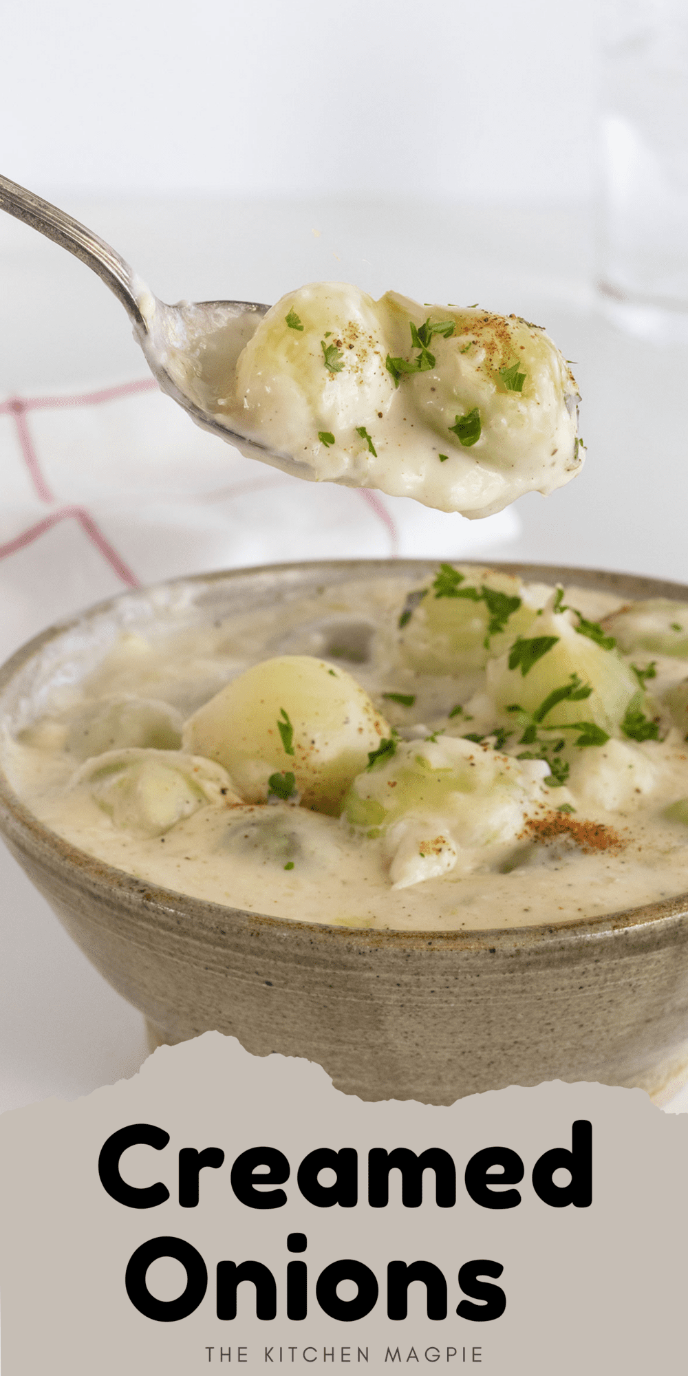 Creamed Onions - The Kitchen Magpie