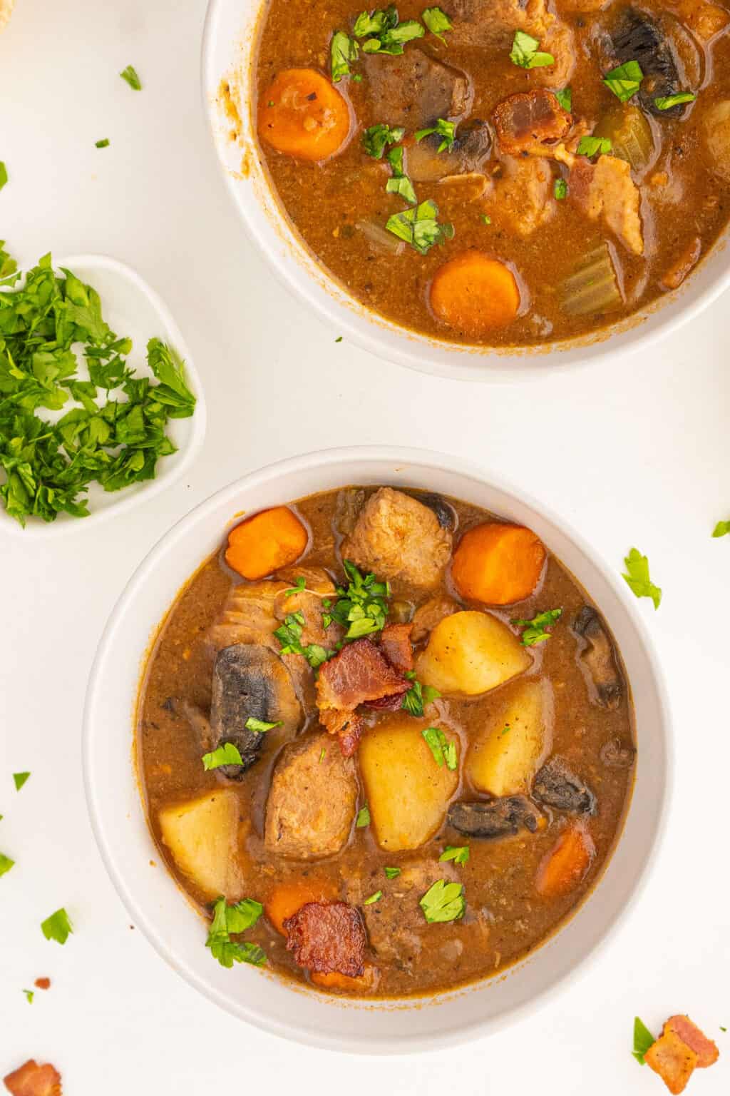 Classic Homestyle Pork Stew - The Kitchen Magpie