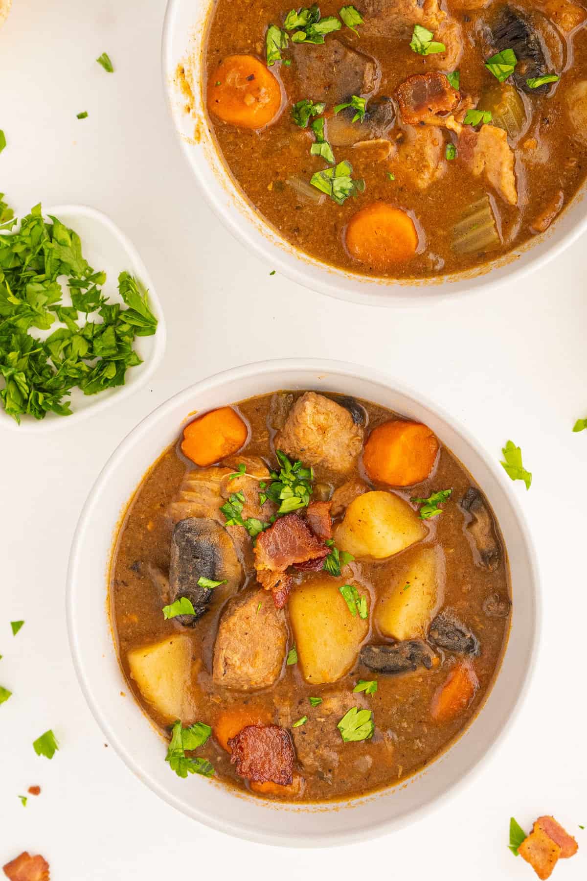 Classic Homestyle Pork Stew - The Kitchen Magpie