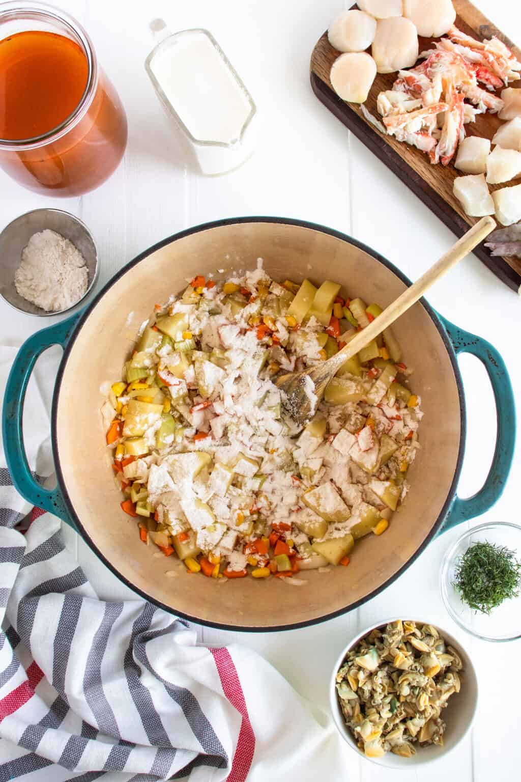 Seafood Chowder - The Kitchen Magpie