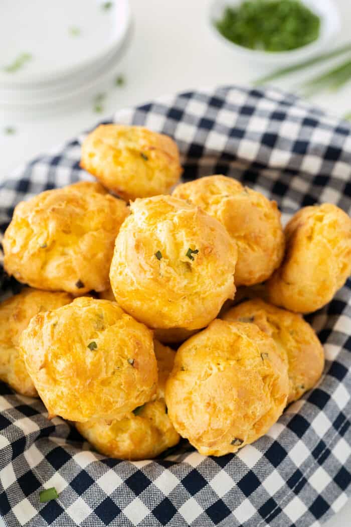 Cheese Puffs (Gougères) - The Kitchen Magpie
