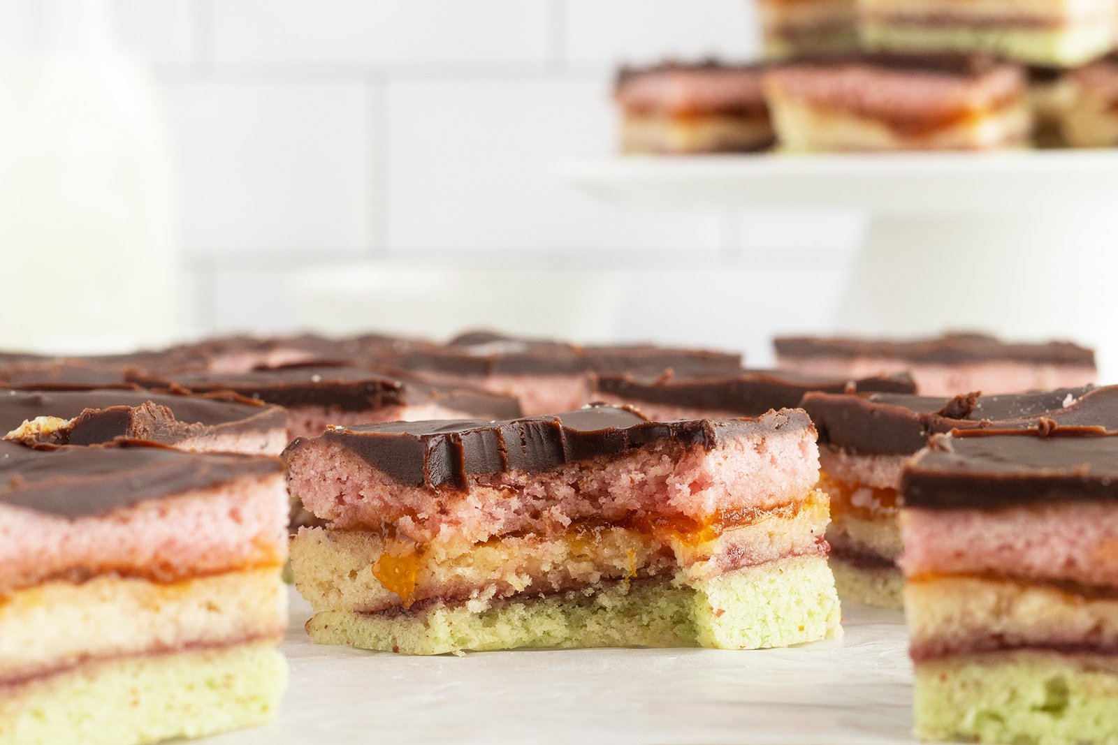 Rainbow Cookies - The Kitchen Magpie