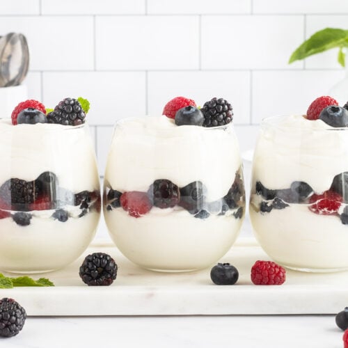 Swedish Creme with Summer Berries - The Kitchen Magpie