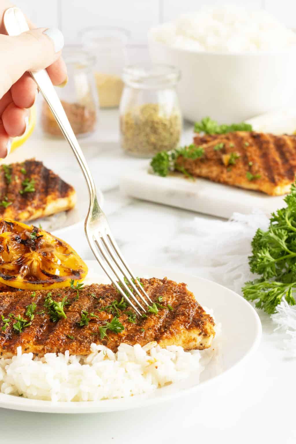 Grilled Mahi Mahi - The Kitchen Magpie