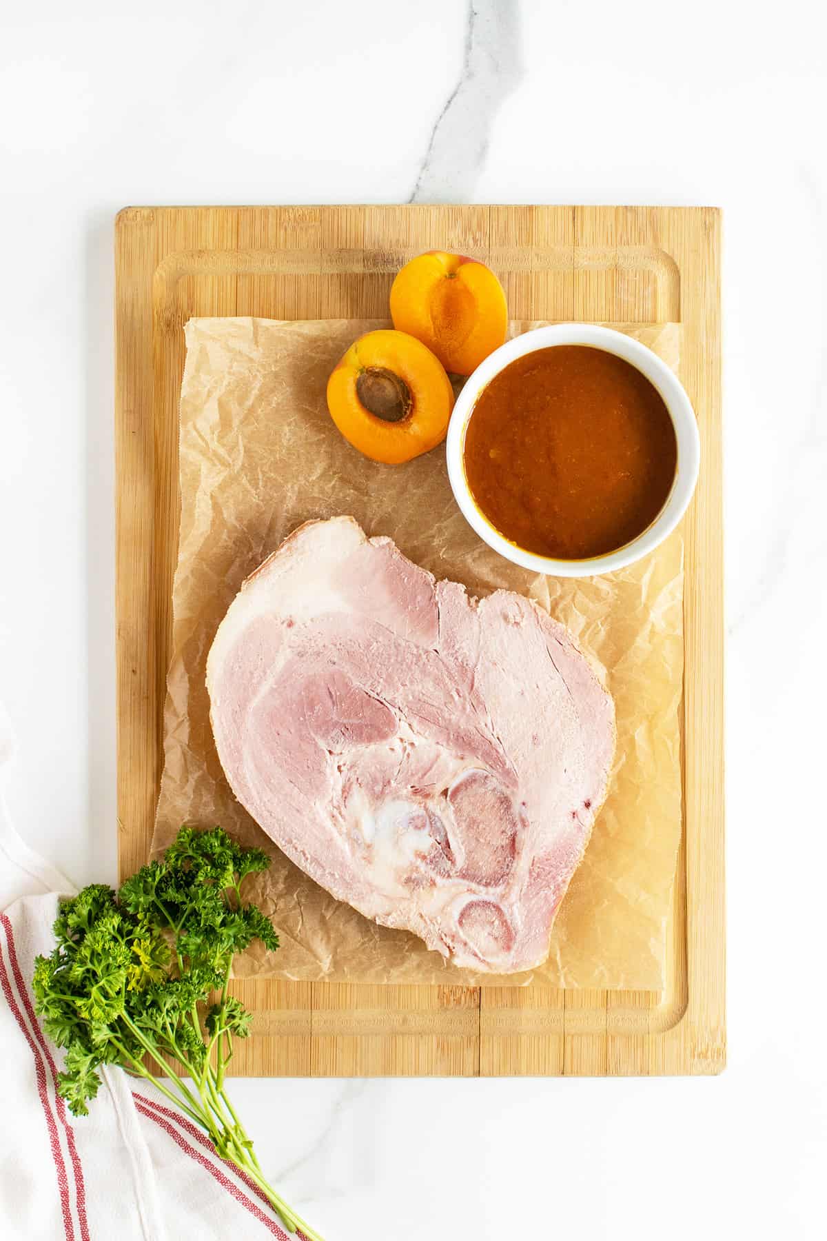 Grilled Ham Steak - The Kitchen Magpie