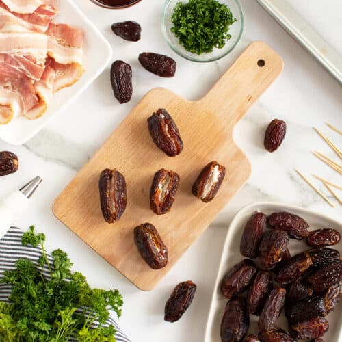 Bacon Wrapped Dates - The Kitchen Magpie