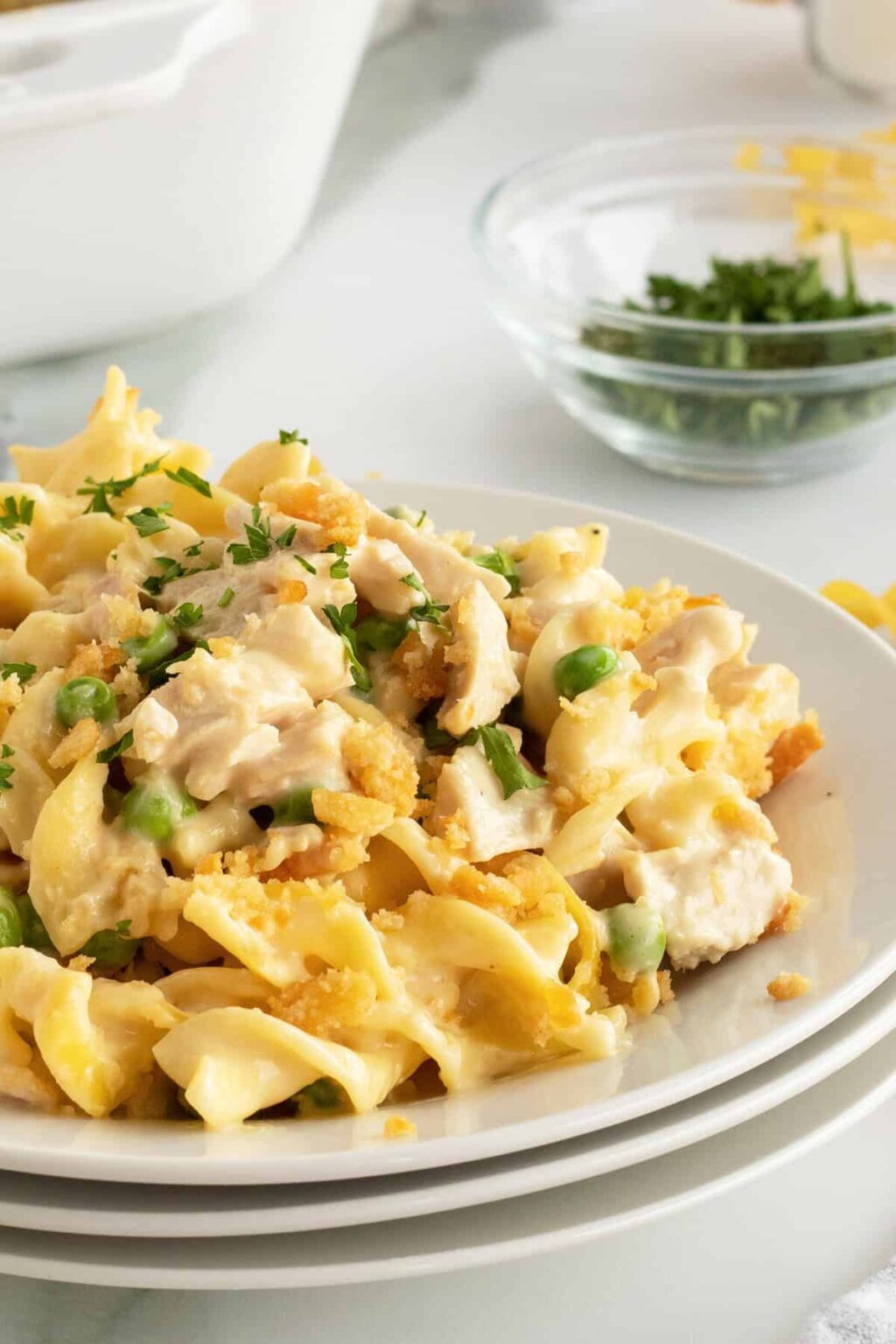 Creamy Turkey Casserole - The Kitchen Magpie