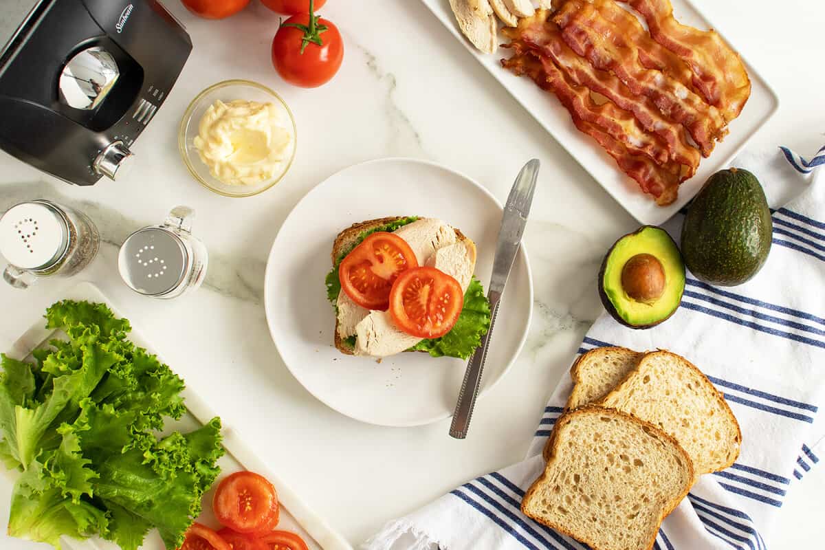 Turkey Club Sandwich - The Kitchen Magpie