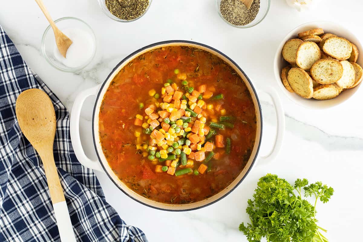Vegetable Soup - The Kitchen Magpie