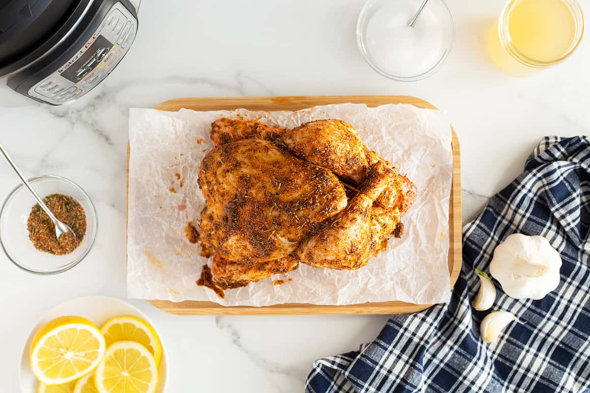 Instant Pot Whole Chicken - The Kitchen Magpie