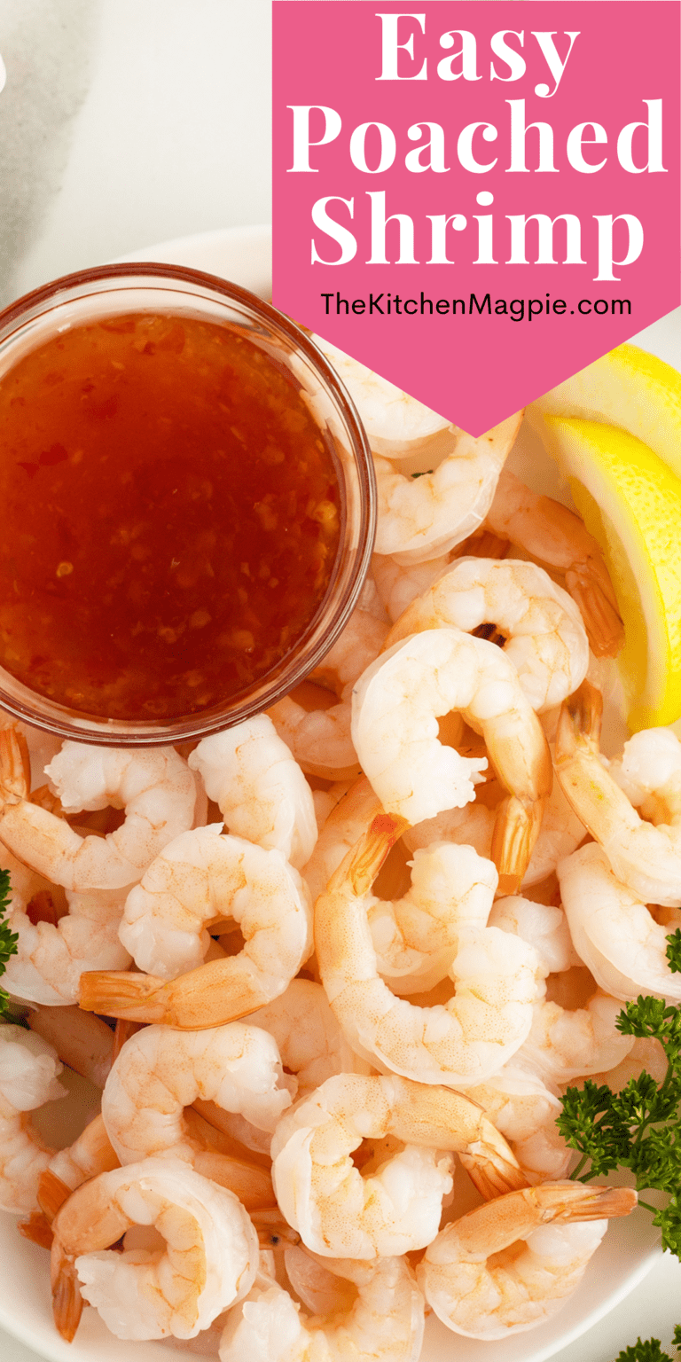 Poached Shrimp - The Kitchen Magpie
