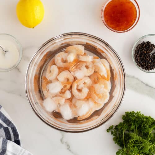 Poached Shrimp - The Kitchen Magpie