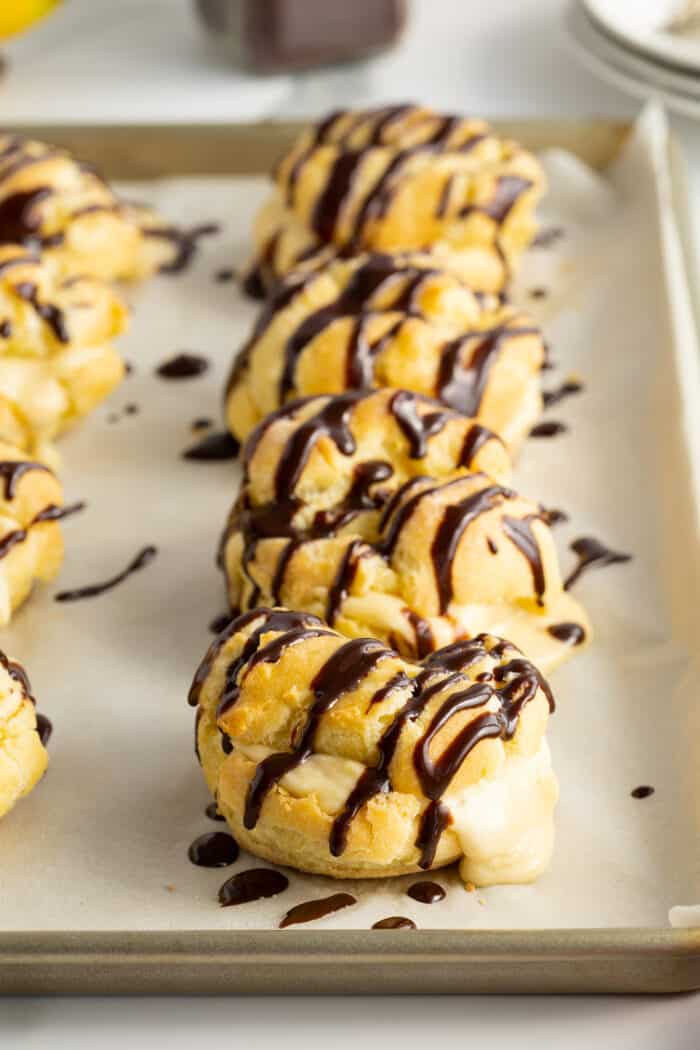 Banana Cream Puffs - The Kitchen Magpie