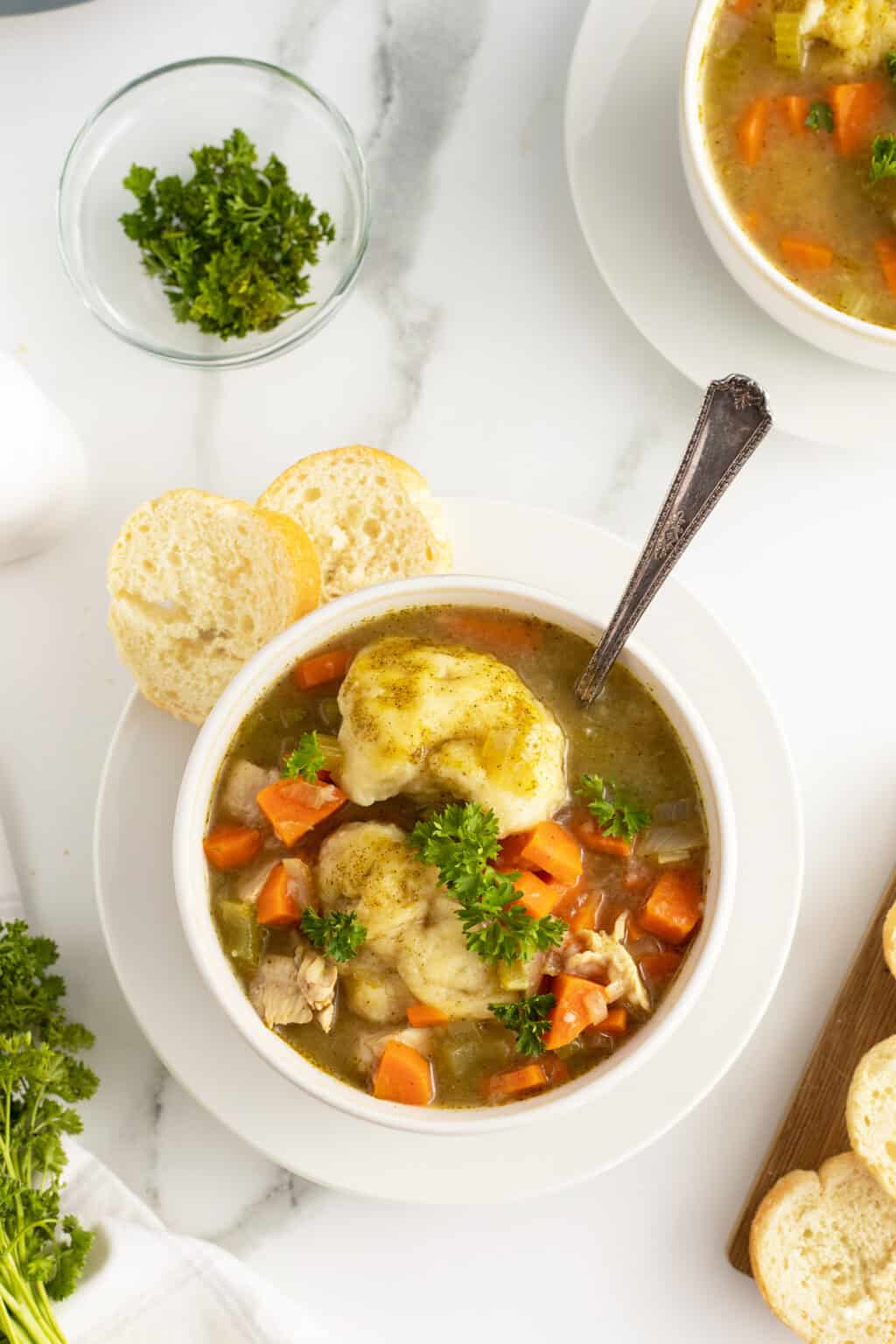 Chicken And Dumpling Soup - The Kitchen Magpie