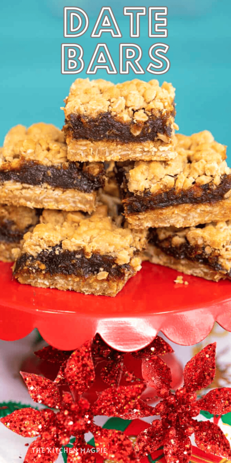 Date Bars (Date Squares) - The Kitchen Magpie