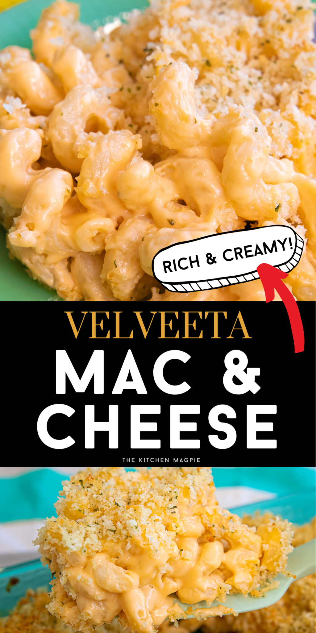 Velveeta Mac and Cheese - The Kitchen Magpie