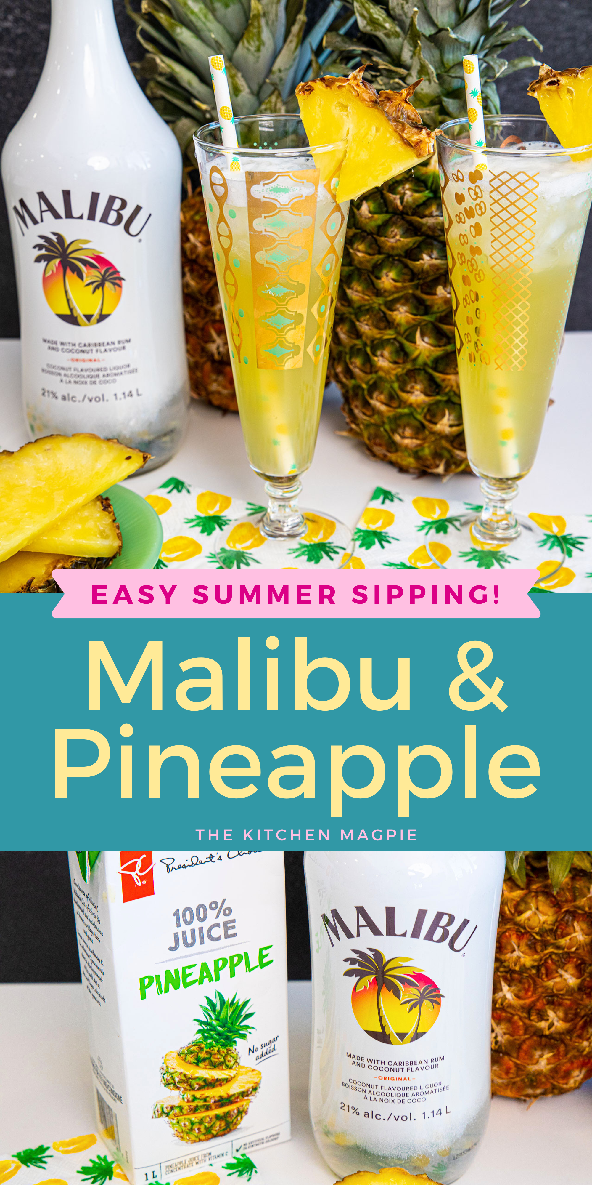 Malibu and Pineapple - The Kitchen Magpie