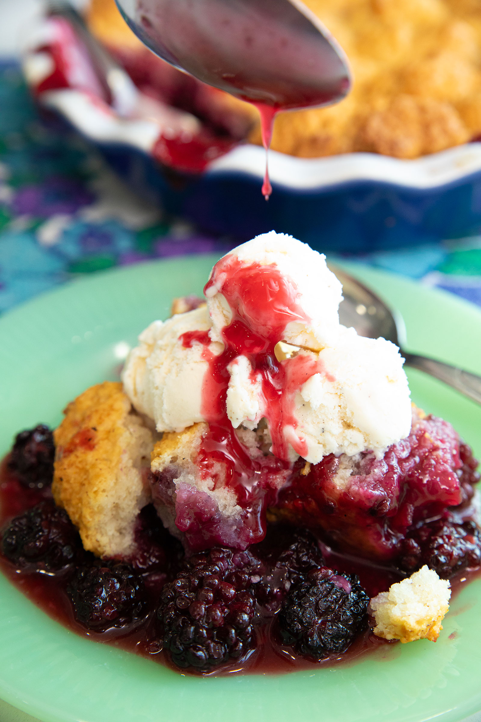 Blackberry Cobbler - The Kitchen Magpie