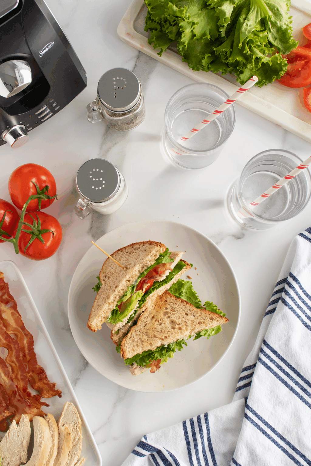 Turkey Club Sandwich - The Kitchen Magpie