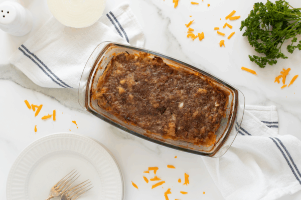 Cheese Stuffed Meatloaf - The Kitchen Magpie