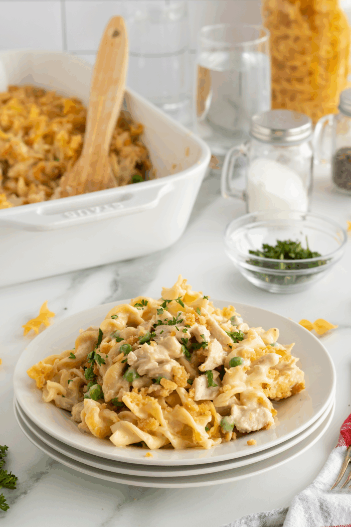 Creamy Turkey Casserole - The Kitchen Magpie
