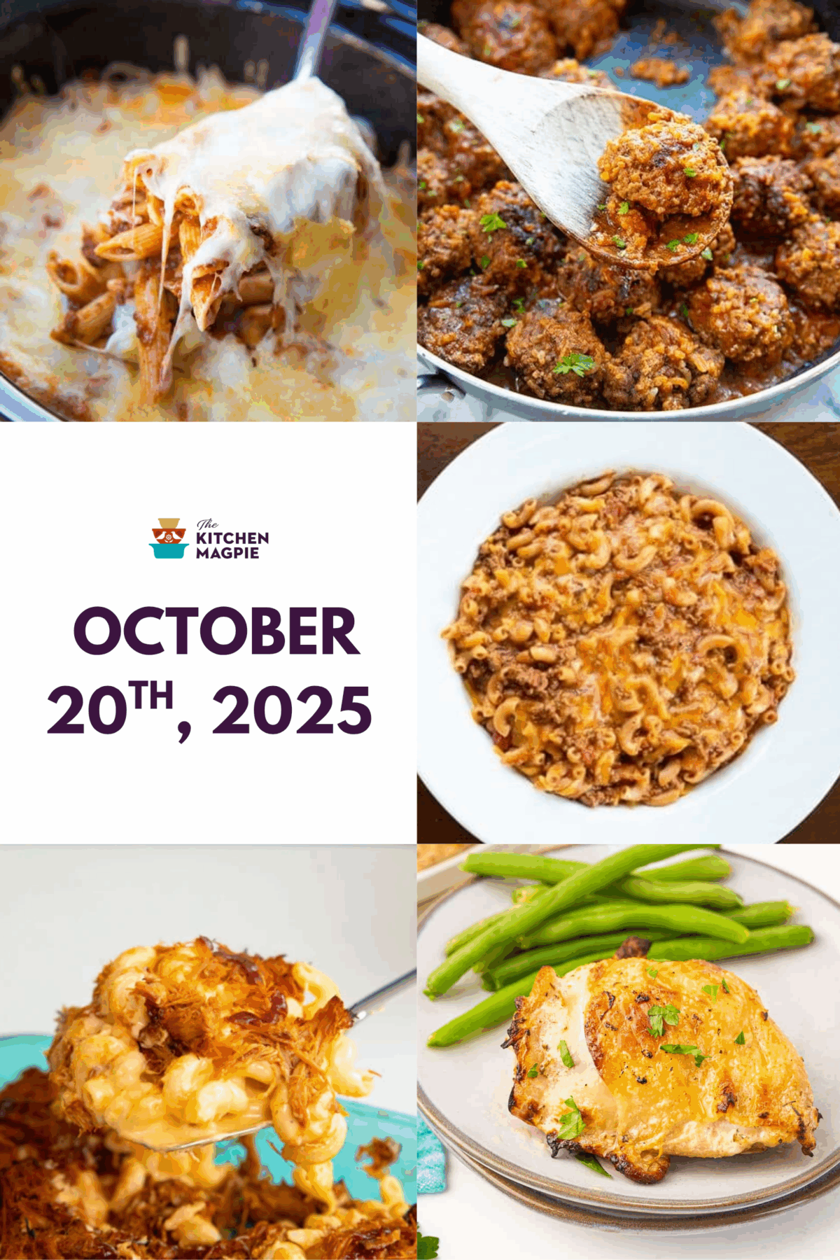 Meal Plan: October 20th - The Kitchen Magpie