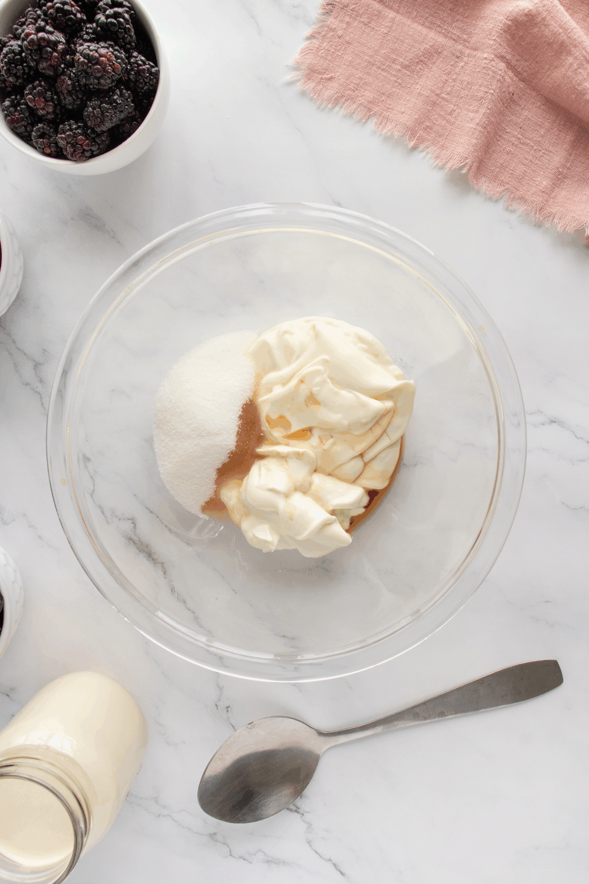 Swedish Creme with Summer Berries - The Kitchen Magpie
