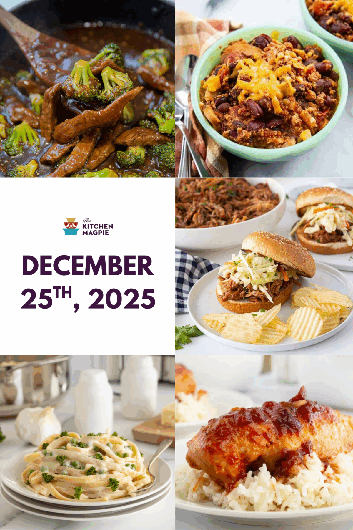 Meal Plan: December 29th - The Kitchen Magpie